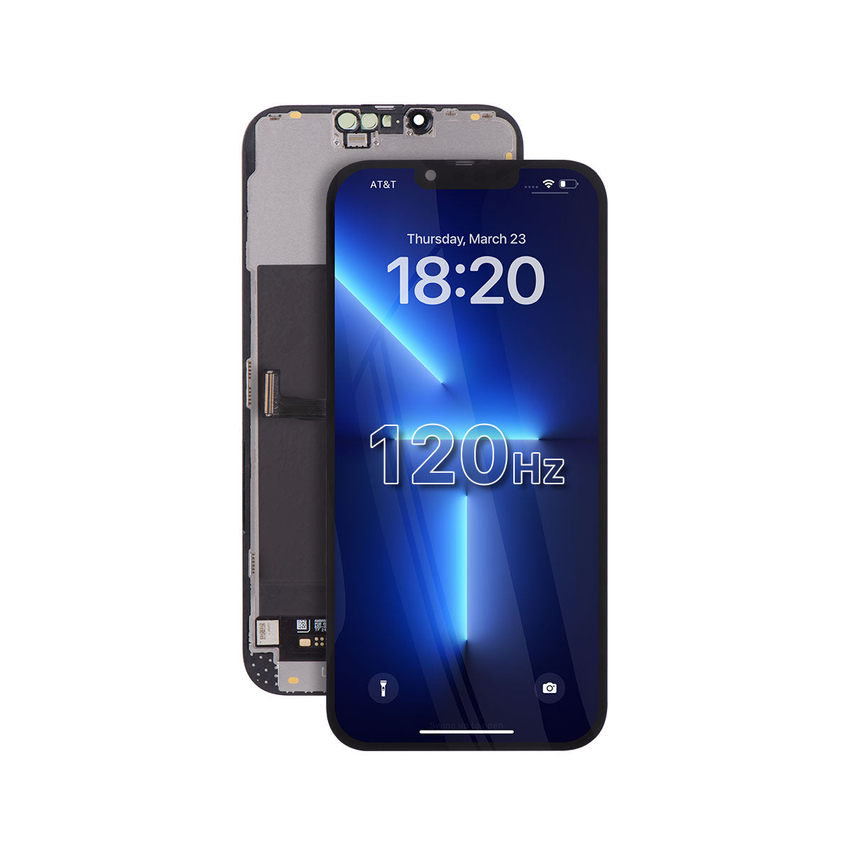 iPhone 13 Pro Max Soft OLED Screen Assembly Replacement with 120 Hz ...