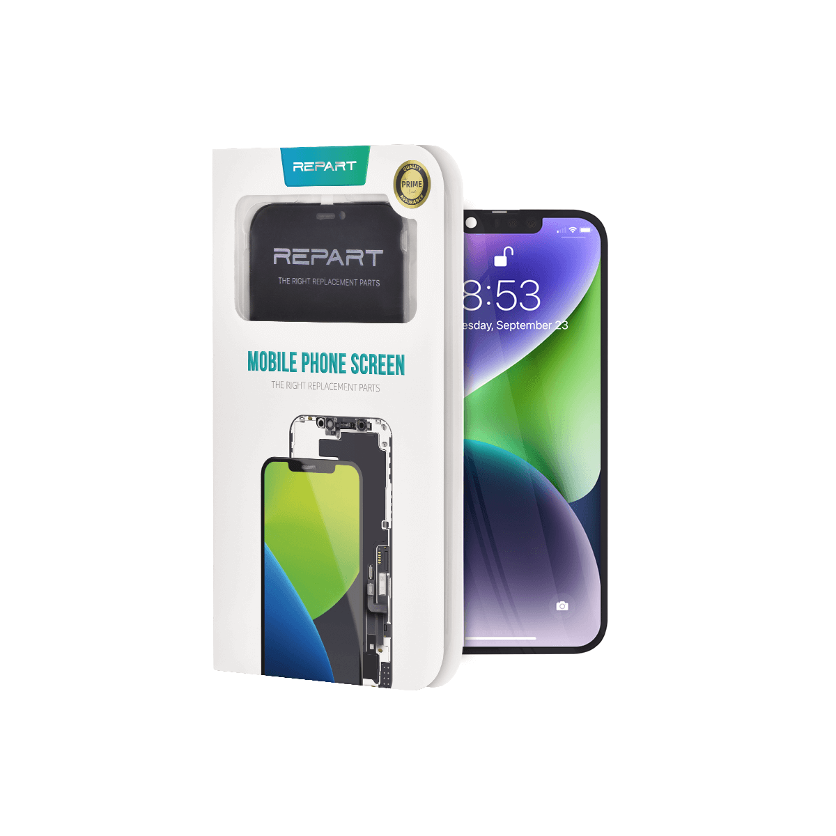 REPART iPhone 14 Hard OLED Screen Assembly Replacement (Prime)